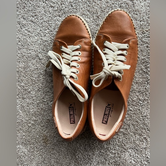 PIKOLINOS | Shoes | Pikolinis Leather Oxford Sneakers Camel 4 15 Made ...